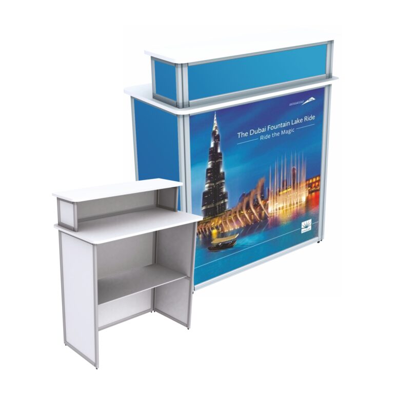 Folding Double Counter "Straight" - Ores Display