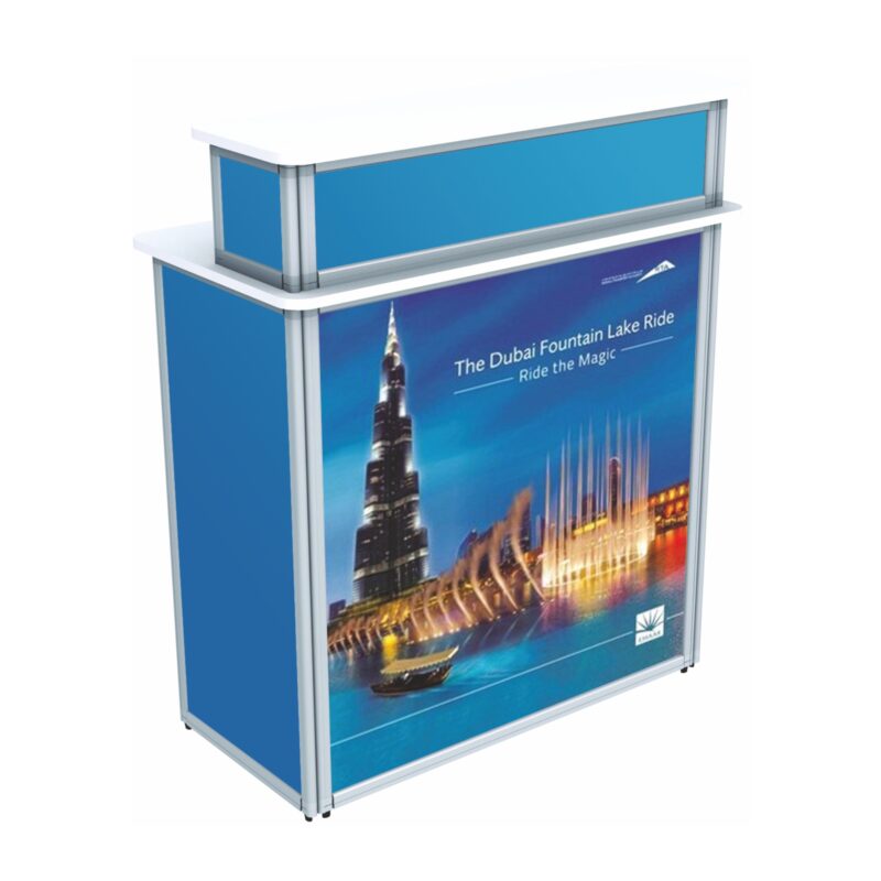 Folding Double Counter "Straight" - Ores Display